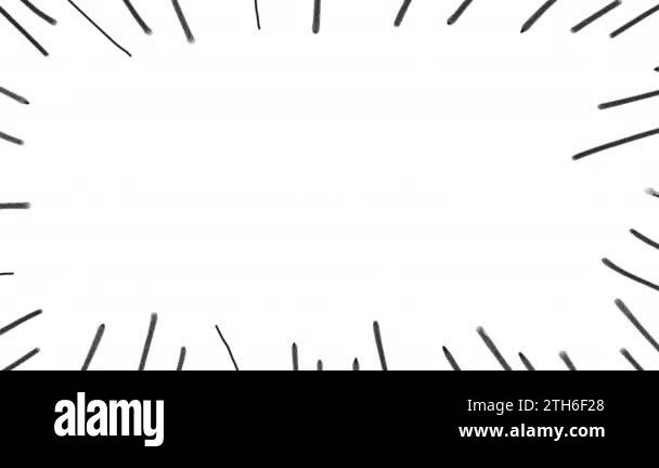 Dynamic speed lines along the edges of the frame. Animation of ...