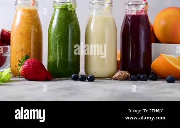 Many smoothie drinks in Stock Videos & Footage - HD and 4K Video Clips ...