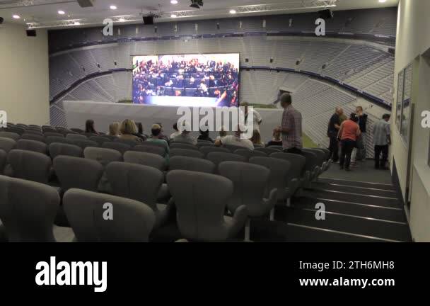 MUNICH, GERMANY - JUNE 28: The press conference room in the Allianz ...