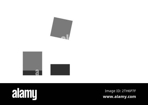 This animated loading screen bars with black and gray squares rotating ...