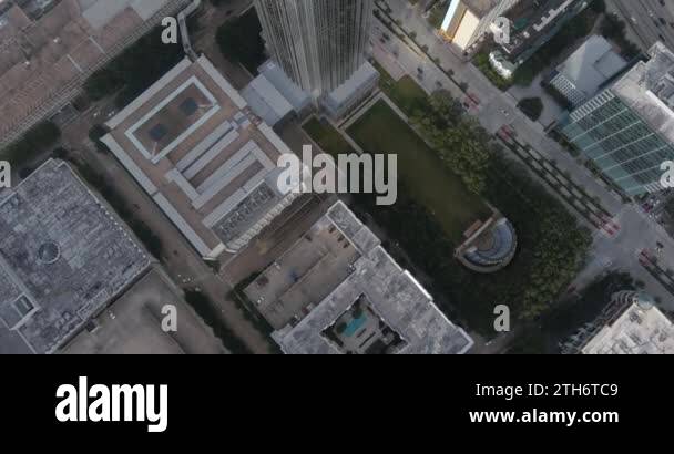 Birds eye view of The Williams tower and surrounding area in the ...