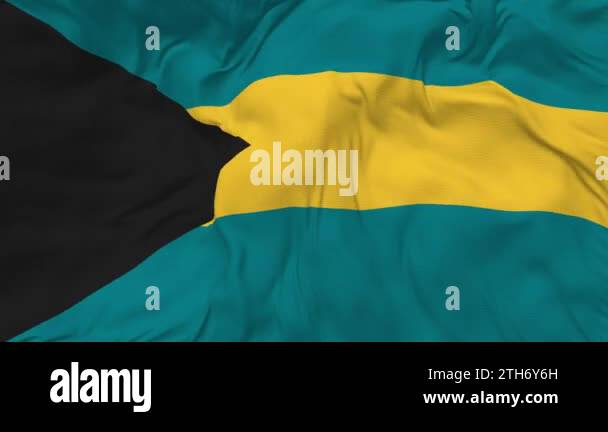 The Bahamas Flag Seamless Looping Background, Looped Bump Texture Cloth ...