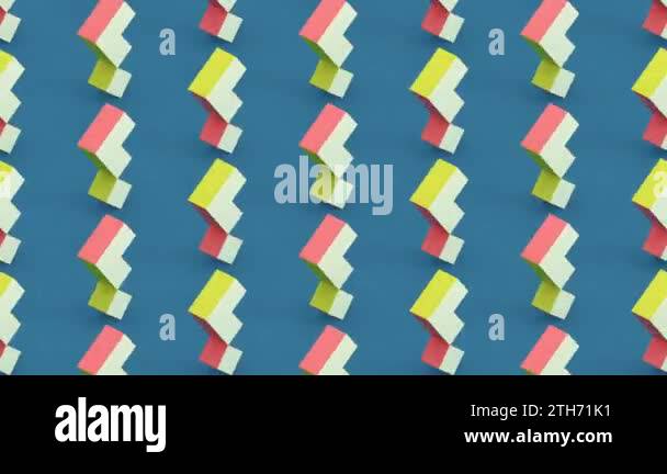 Abstract minimalistic motion design with transforming cubes. 3d ...