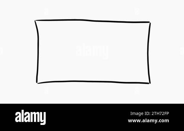 Mail envelope message from frame border black forming, folding moving ...
