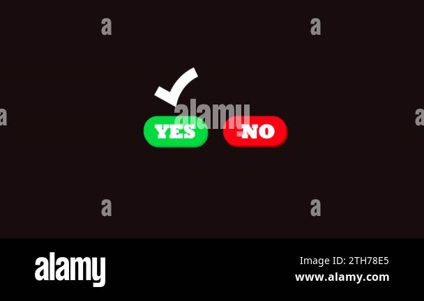Yes No Tick check mark sign on Alpha channel Transparent BG. Yes No ...