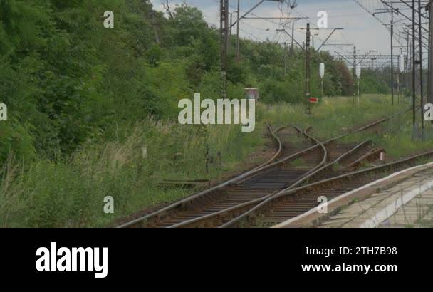 Side view railway intersection rail Stock Videos & Footage - HD and 4K ...