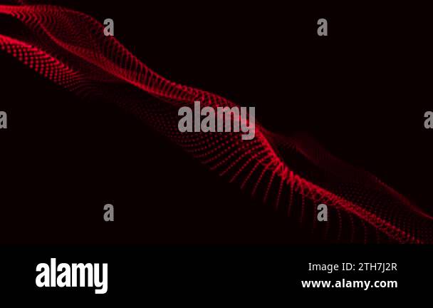 Red color Animation cyber or technology background. Abstract technology ...