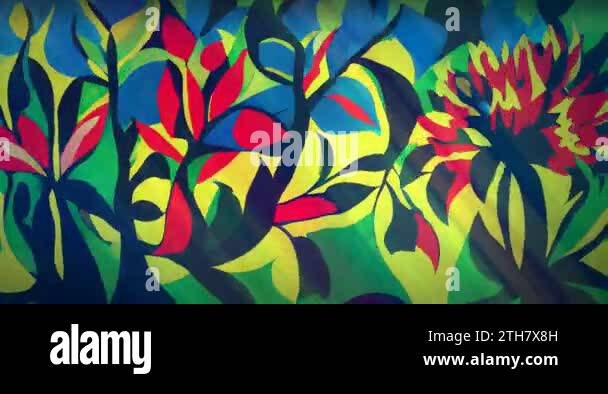 The Beauty of Flowers - Psychedelic Background Of Trippy Art - Seamless ...