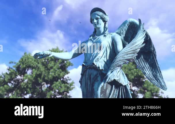 Bronze statue blue angel Stock Videos & Footage - HD and 4K Video Clips ...