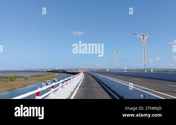 Bali, Indonesia - CIRCA 2022: Driving at Bali Mandara Floating Toll ...