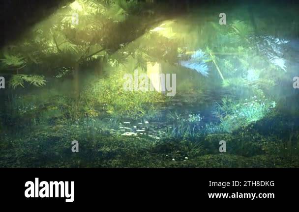 Rain falls on glass, Lights in the middle of a cold rainy night ...