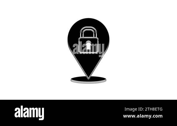 Location lock concept symbol Stock Videos & Footage - HD and 4K Video ...