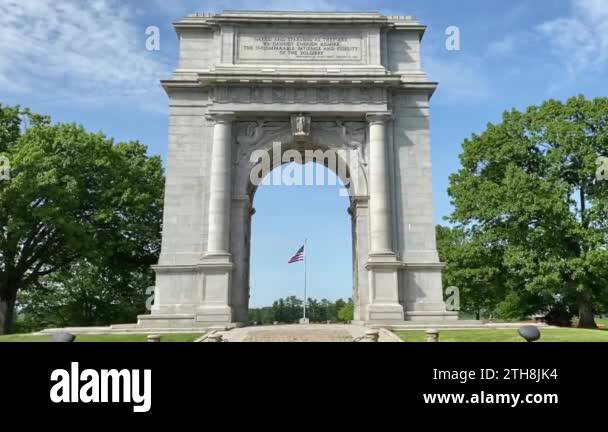 United States National Memorial Arch, located in Valley Forge National ...