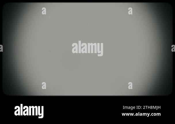 Vintage Film Effect. Video recording of a retro TV screen. Film grain ...