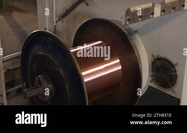 wire cable, Copper cable, twisting machines. Production of copper wire ...