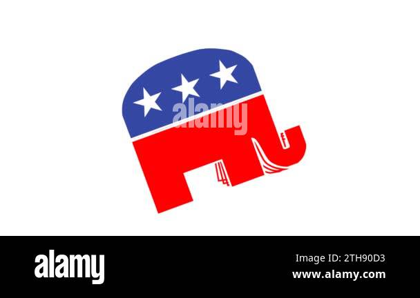 This is the animated Democratic Party, represented by a donkey, with ...