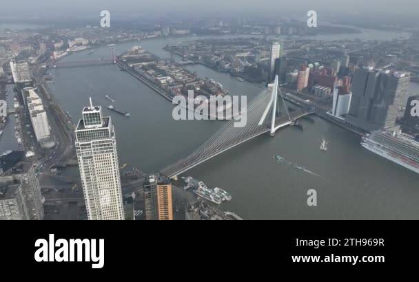 Rotterdam skyline aerial Stock Videos & Footage - HD and 4K Video Clips ...