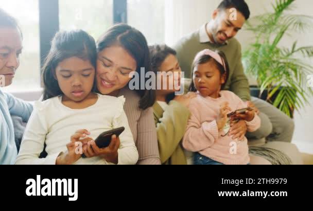 Family using phones Stock Videos & Footage - HD and 4K Video Clips - Alamy
