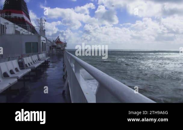 Dover Calais Ferry service on the North sea Stock Video Footage - Alamy