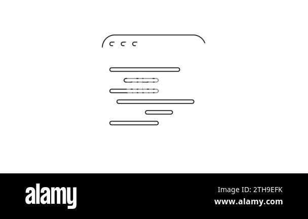Software developer linear icon Stock Videos & Footage - HD and 4K Video ...