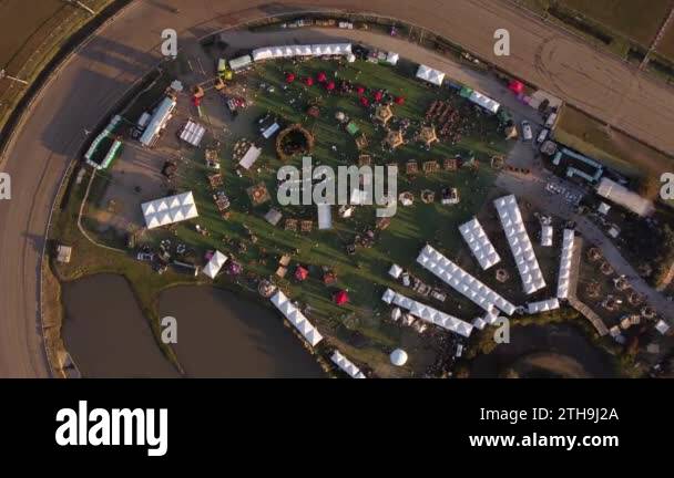 birds eye view of the four day food festival called feria masticar and ...