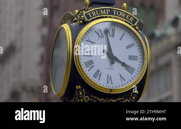 Trump tower clock in new york Stock Videos & Footage - HD and 4K Video ...