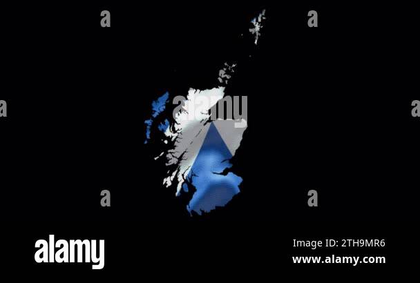 Scotland map shape waving flag Stock Videos & Footage - HD and 4K Video ...