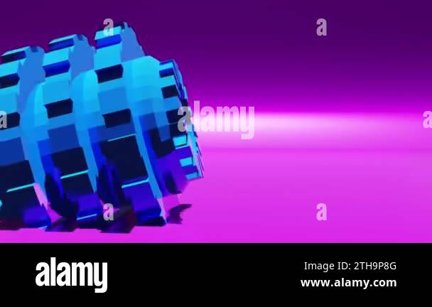 Animation wallpaper - rotating glossy machine part wheel shape ...