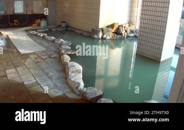 footage of Traditional Japanese onsen interior Stock Video Footage - Alamy