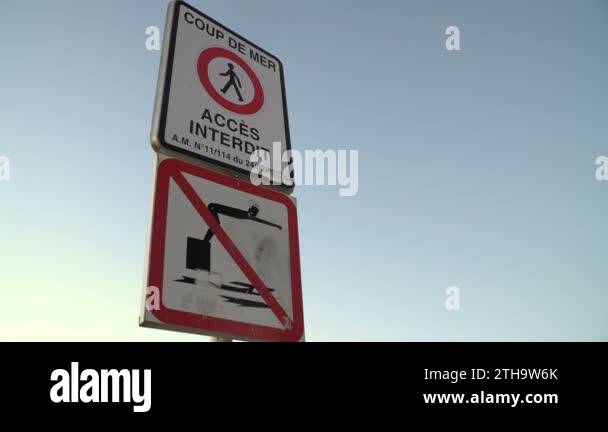 Coastal warning signs Stock Videos & Footage - HD and 4K Video Clips ...