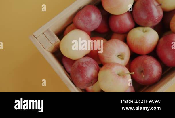Yellow apples crate box wooden Stock Videos & Footage - HD and 4K Video ...