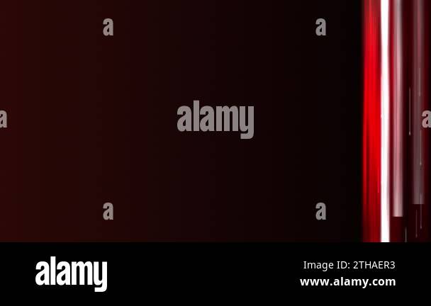 A streak of red and white animated lines on the right side of the view ...