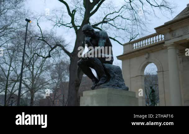The thinker bronze statue Stock Videos & Footage - HD and 4K Video ...