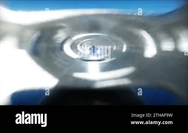 Futuristic sci fi tunnel. futuristic flying train. Realistic 4k ...