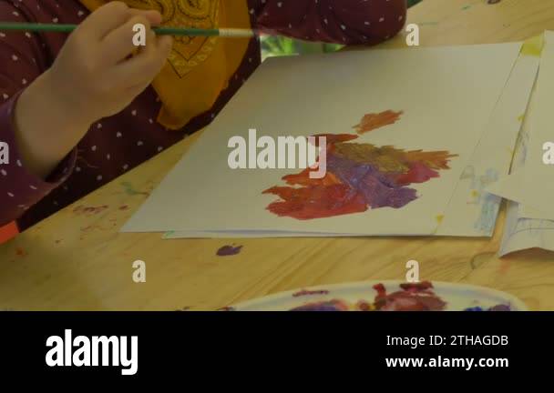 Tempera on paper painting Stock Videos & Footage - HD and 4K Video ...