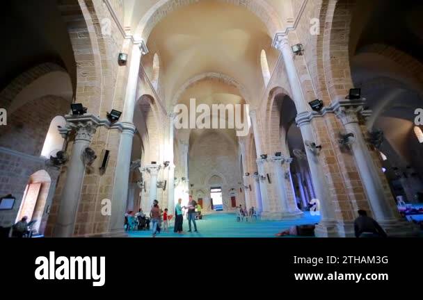 footage of Great Mosque of Gaza interior, Gaza, Palestine Stock Video ...