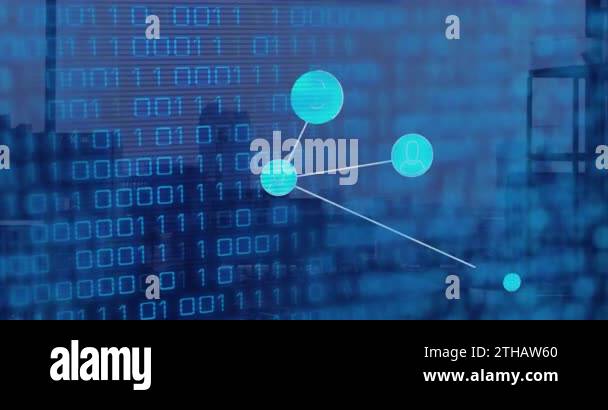 Animation network profile icons binary Stock Videos & Footage - HD and 4K Video Clips - Alamy