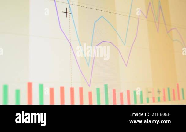 Stock GRAPH computer screen shot stock market exchange changing ...