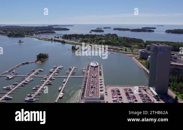 Espoo, Finland - June 7, 2022: Aerial view of the office buildings in ...