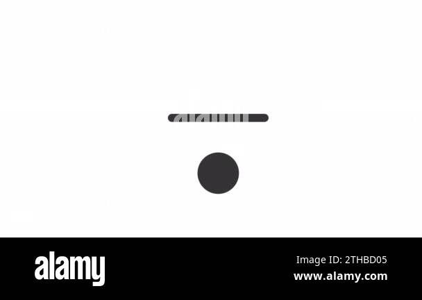 Animated shapes changing loader. Transformation. Simple black and white ...