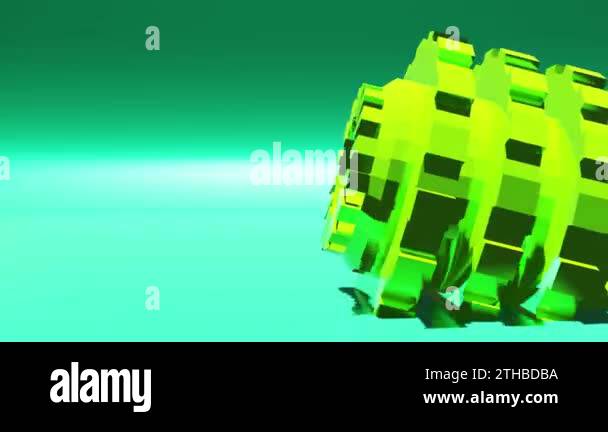 Animation wallpaper - rotating glossy machine part wheel shape ...