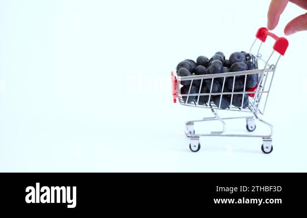 Supermarket shopping trolley full produce Stock Videos & Footage - HD ...