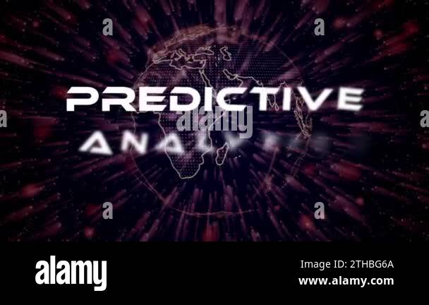 Predictive text concept on si-fi particles background. Dot particles ...