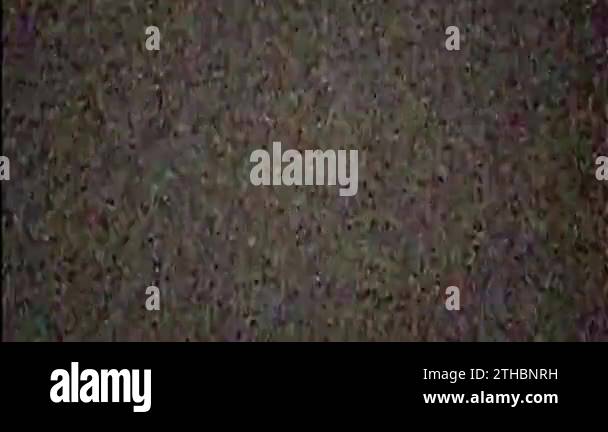 Analog glitch digital damage. Electronic distortion. Color real VHS ...
