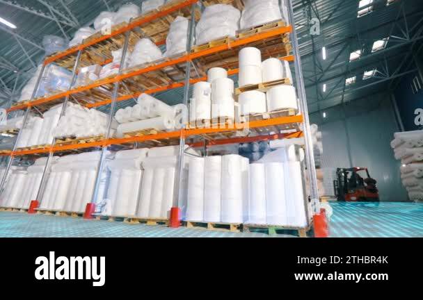 Modern warehouse concept. Large warehouse of a modern factory ...
