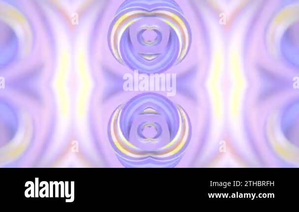 Infinite seamless loop animation of neon color magical shape with depth of field effect. Optical ...