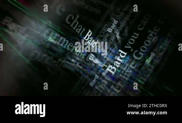 Poznan, Poland, March 5, 2023: Bard headline news titles across ...