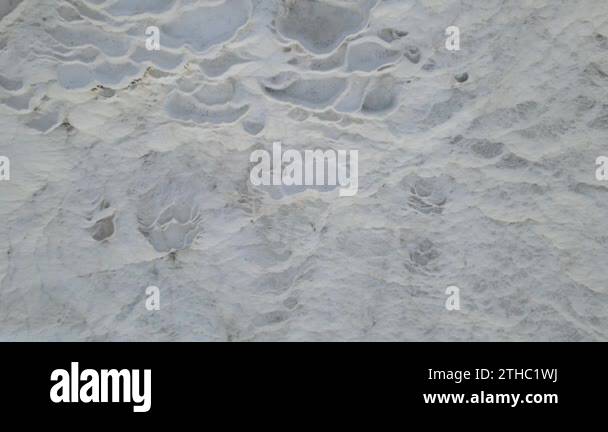 Drone view of Pamukkale travertines, natural beauty consisting of ...