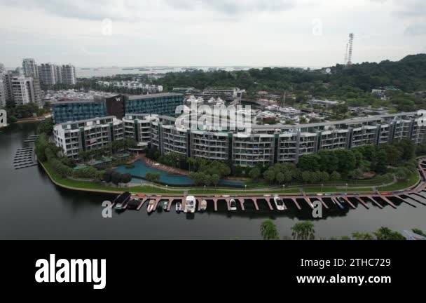Sentosa, Singapore - July 14, 2022: The Landmark Buildings and Tourist ...