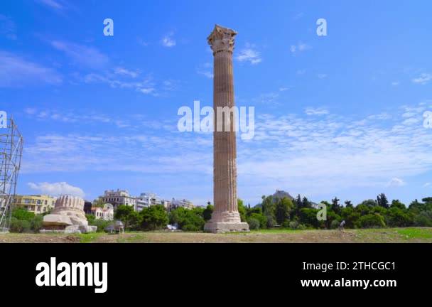 Athens greece column statue Stock Videos & Footage - HD and 4K Video ...